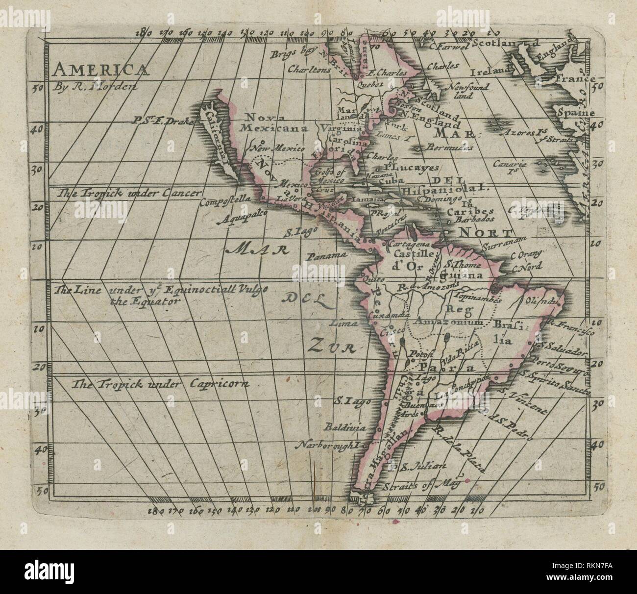 Hand illustrated world map hi-res stock photography and images - Alamy