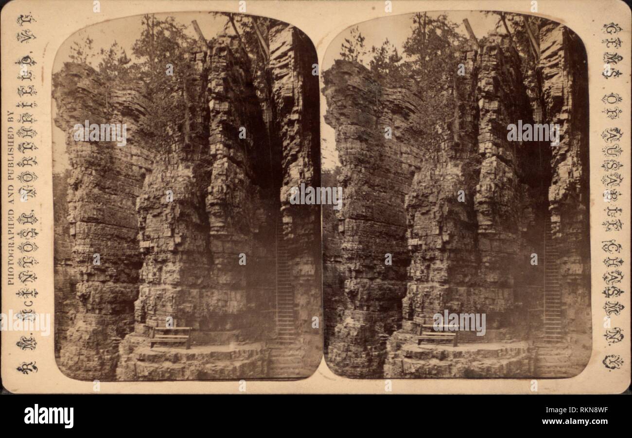 Cathedral Rock. Additional title: Gems of Au Sable Chasm. McIntosh, R ...