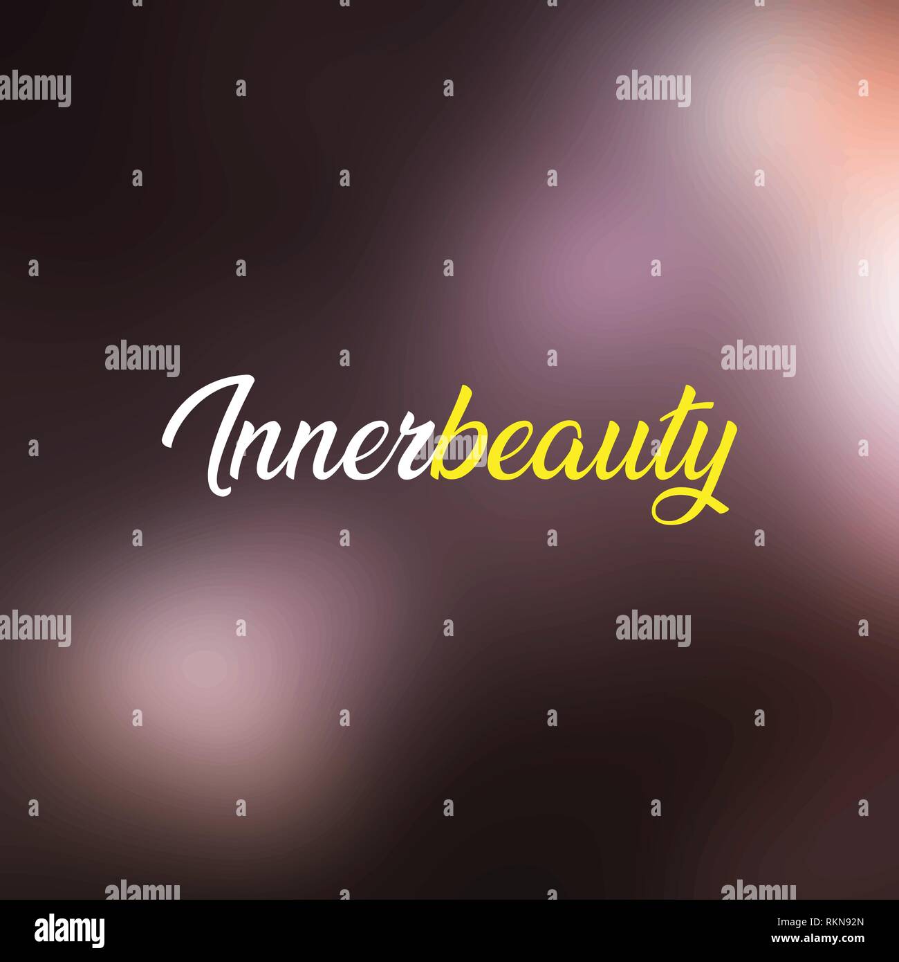 inner beauty. Love quote with modern background vector illustration ...