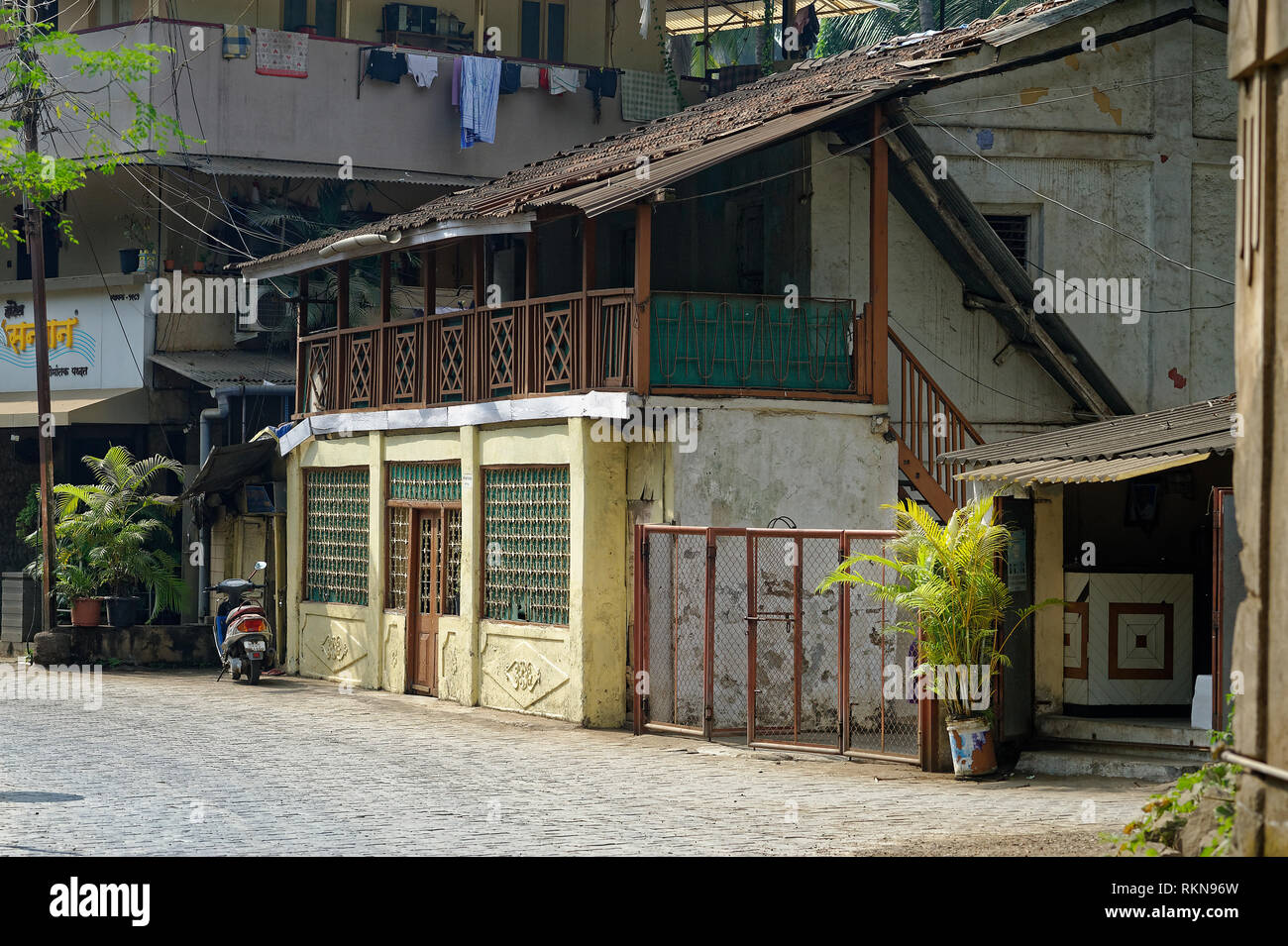 Old traditional house at Alibag Maharashtra India Stock Photo - Alamy
