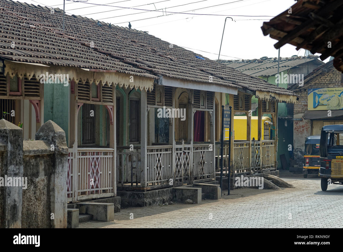 Old traditional house at Alibag Maharashtra India Stock Photo - Alamy