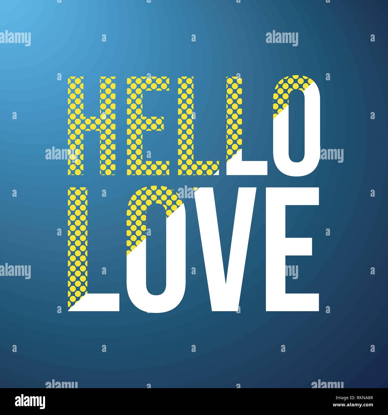 hello love. Love quote with modern background vector illustration Stock ...