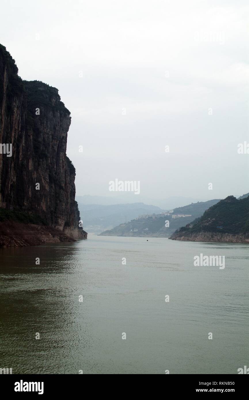 The 45 kilometer long Wu Gorge, the second of the Three Gorges on the ...