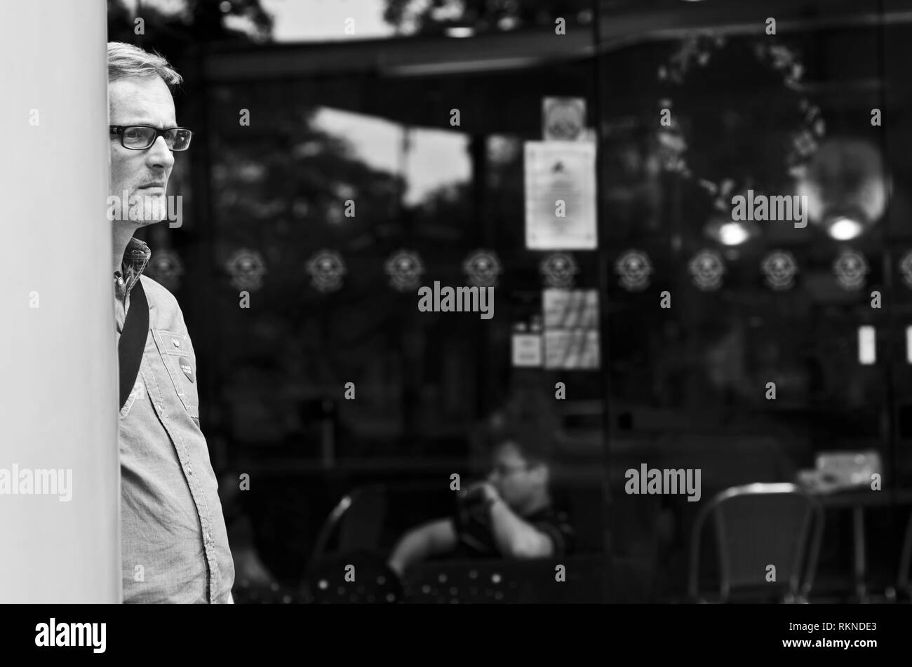 Capturing a moment of A Man on Standby Stock Photo - Alamy