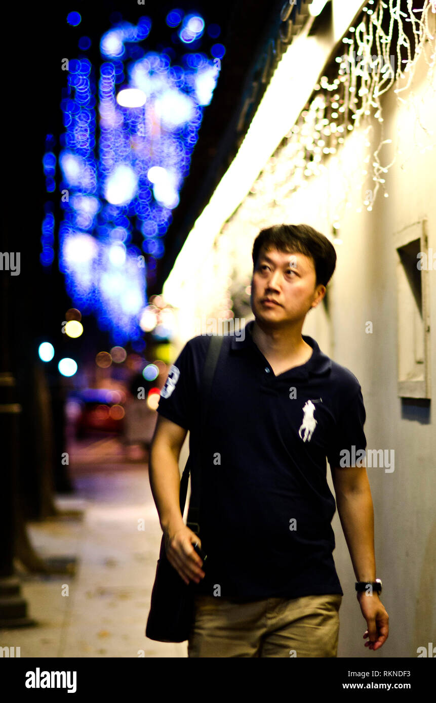 Capturing moment man walking hi-res stock photography and images - Alamy
