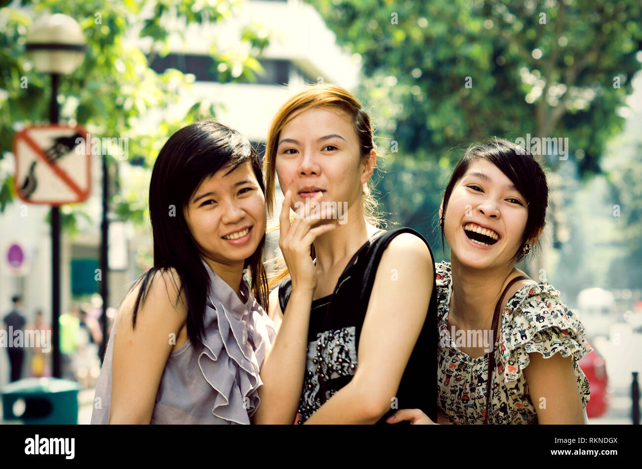 Capturing a moment of Women Smiling Faces Stock Photo - Alamy