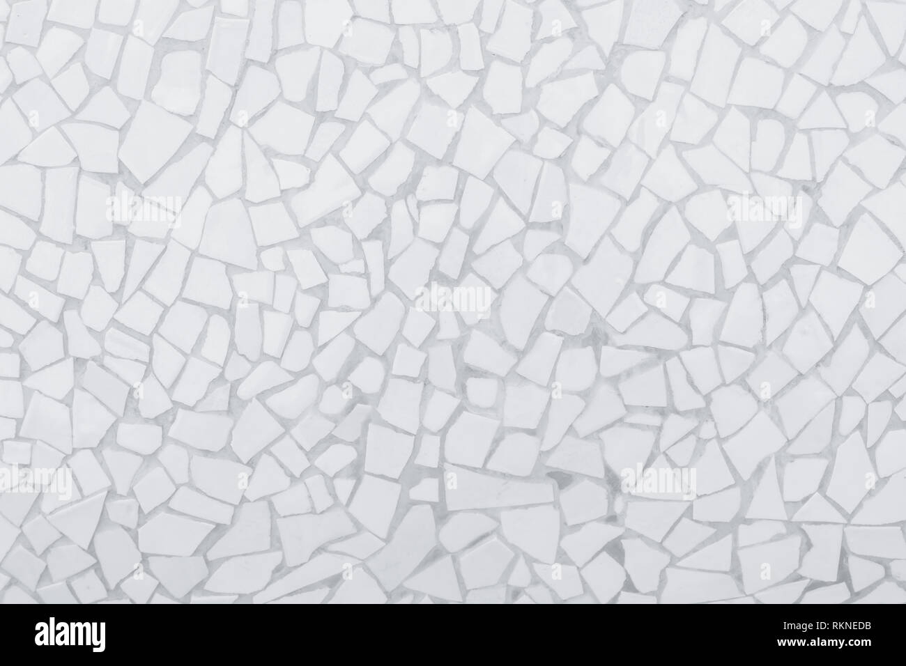 Broken tiles mosaic seamless pattern. White and Grey the tile wall high ...
