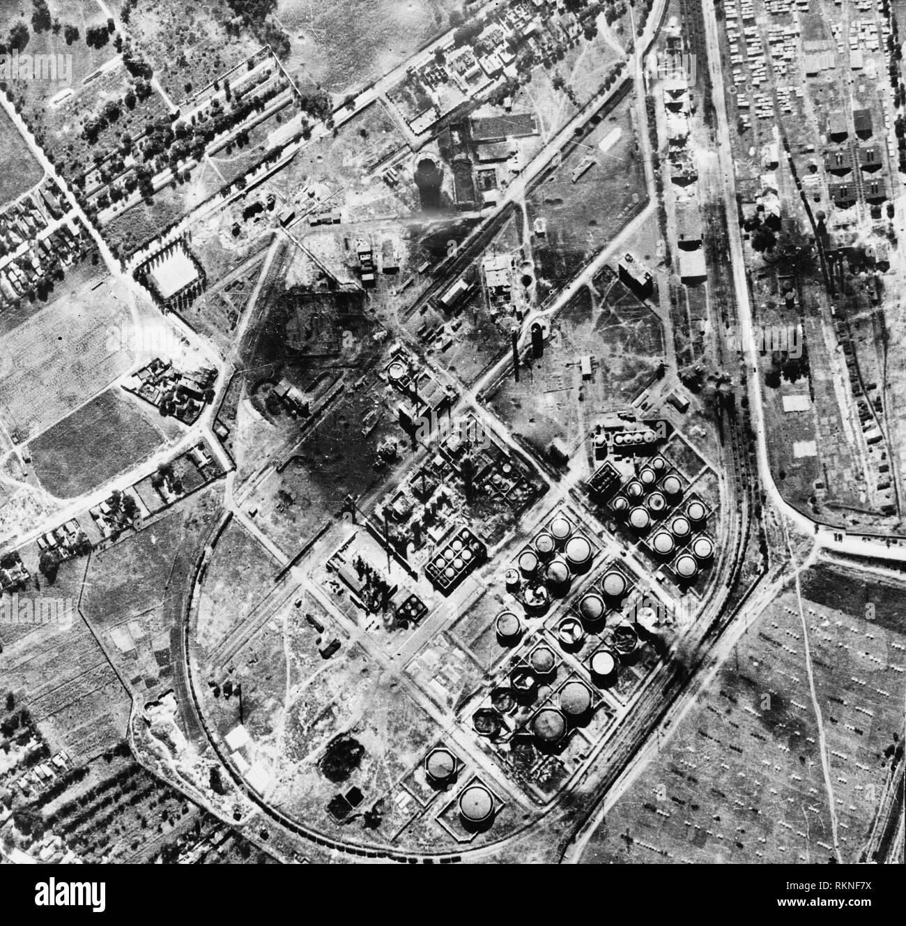 Columbia Aquila refinery in Ploesti, Romania. Photo most likely taken ...