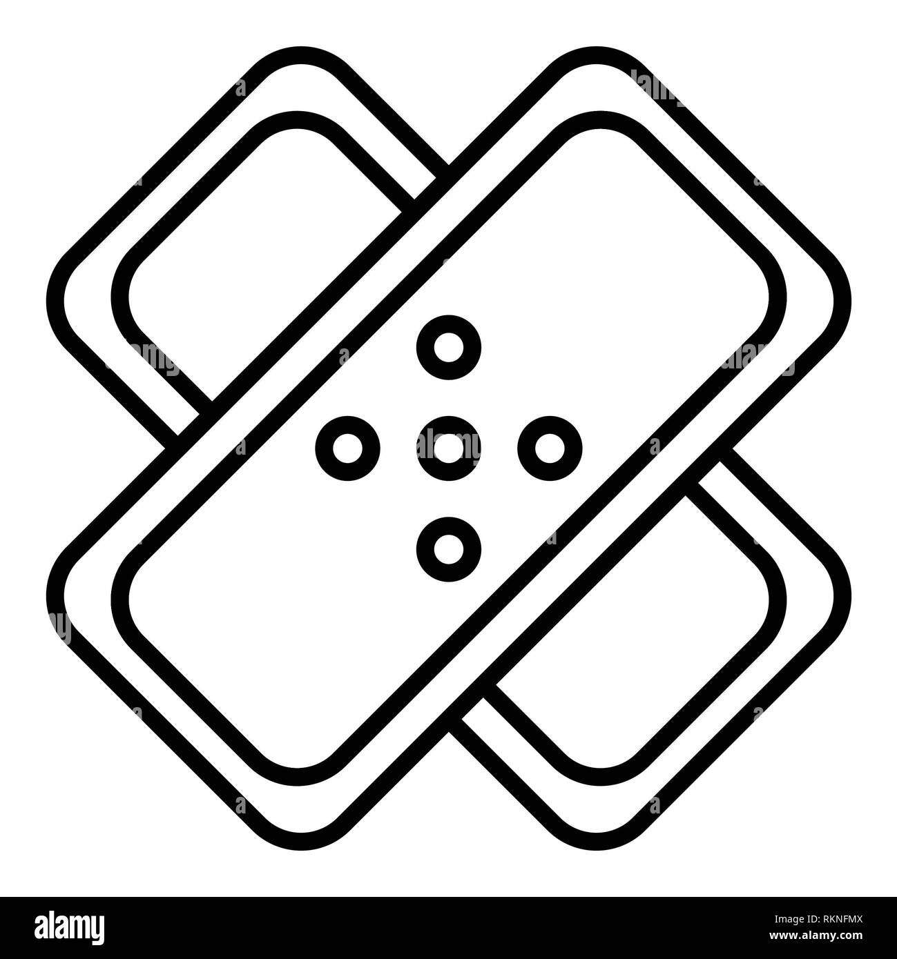 Bandage Icon, Vector Illustration, Healthcare Outline Stock Photo - Alamy