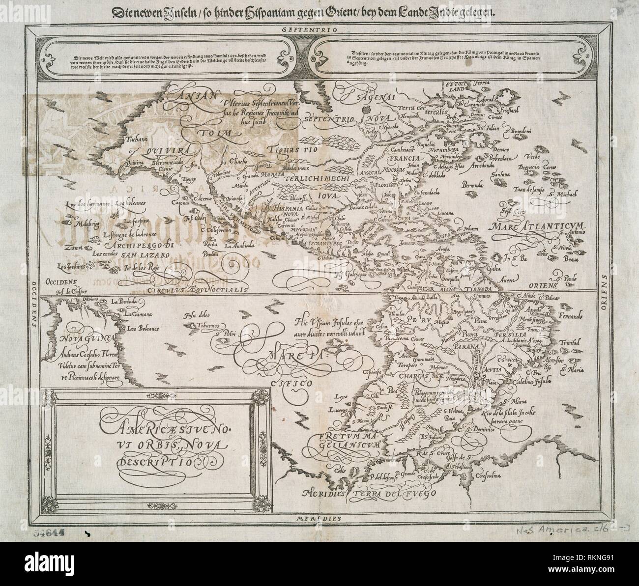 Map of america 1614 hi-res stock photography and images - Alamy