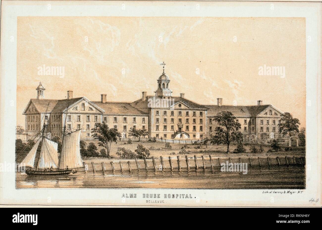 Old bellevue hospital new york hi-res stock photography and images - Alamy