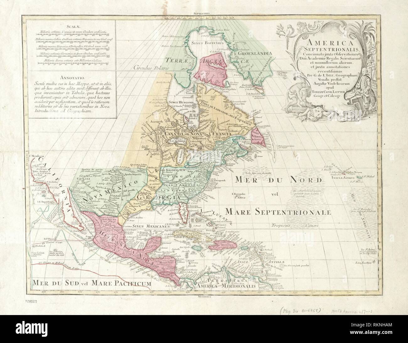 Map by guillaume de lisle 1675 1726 hi-res stock photography and images - Alamy