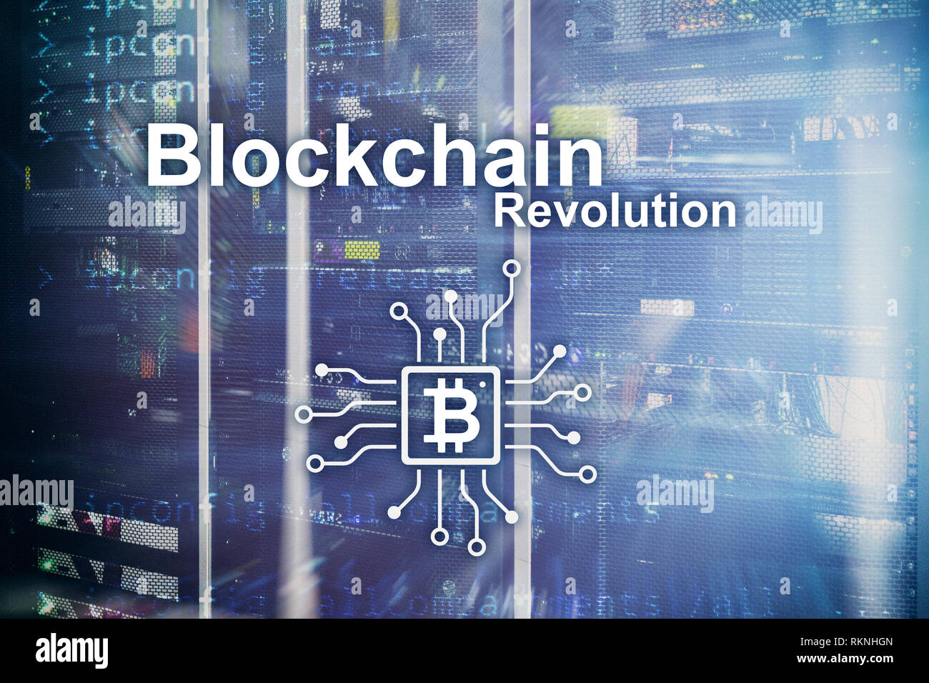 Blockchain revolution, innovation technology in modern business Stock ...