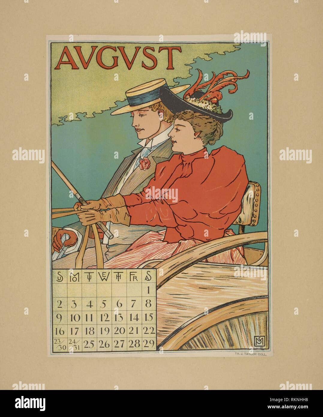 August. Posters: exhibition, exposition, calendar. Date Issued: 1887 ...