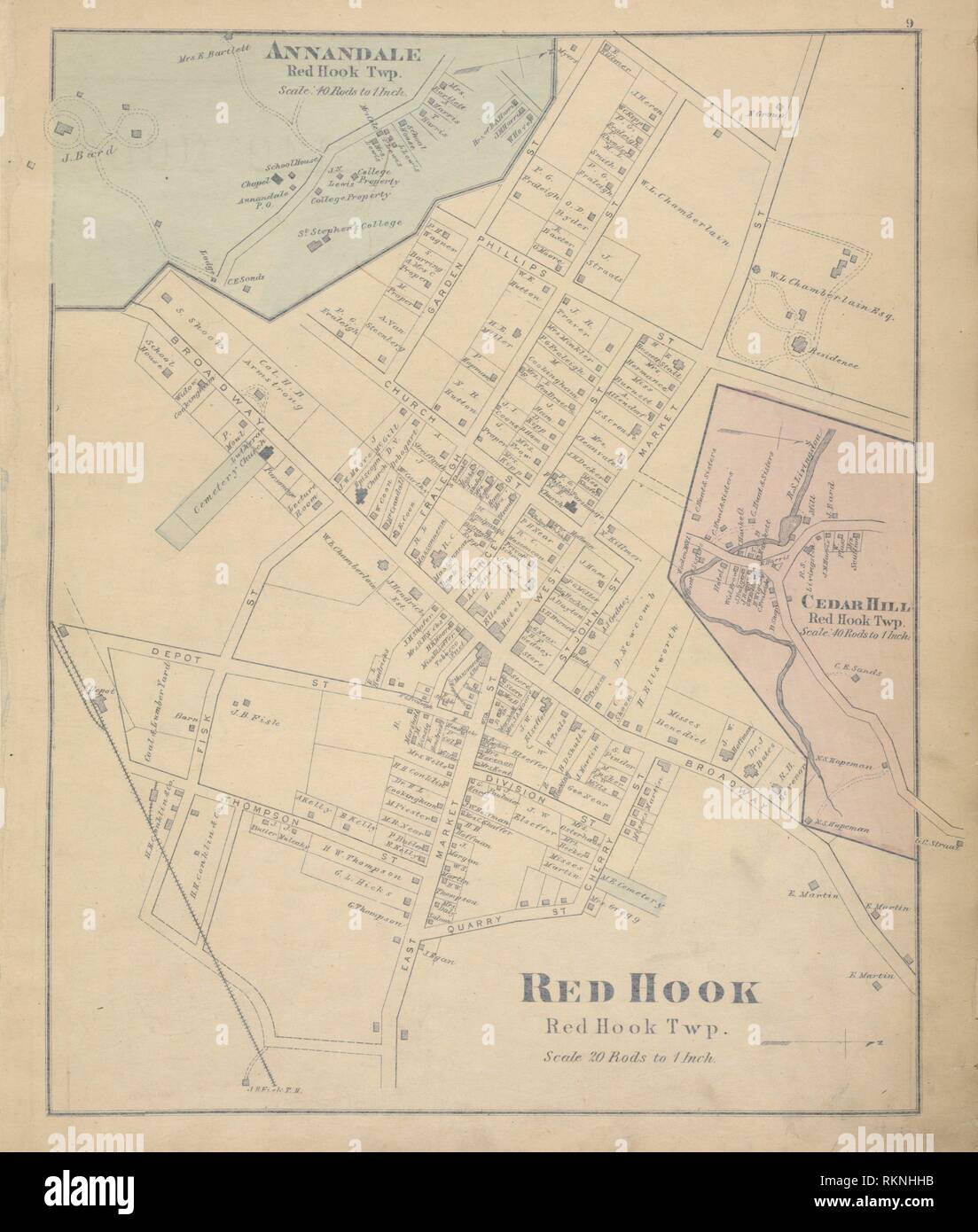 Map of red hook hi-res stock photography and images - Alamy