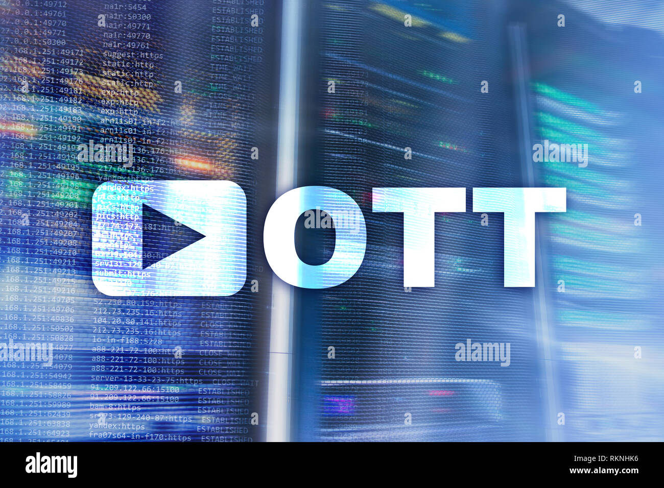 OTT, IPTV, video streaming over the internet Stock Photo - Alamy