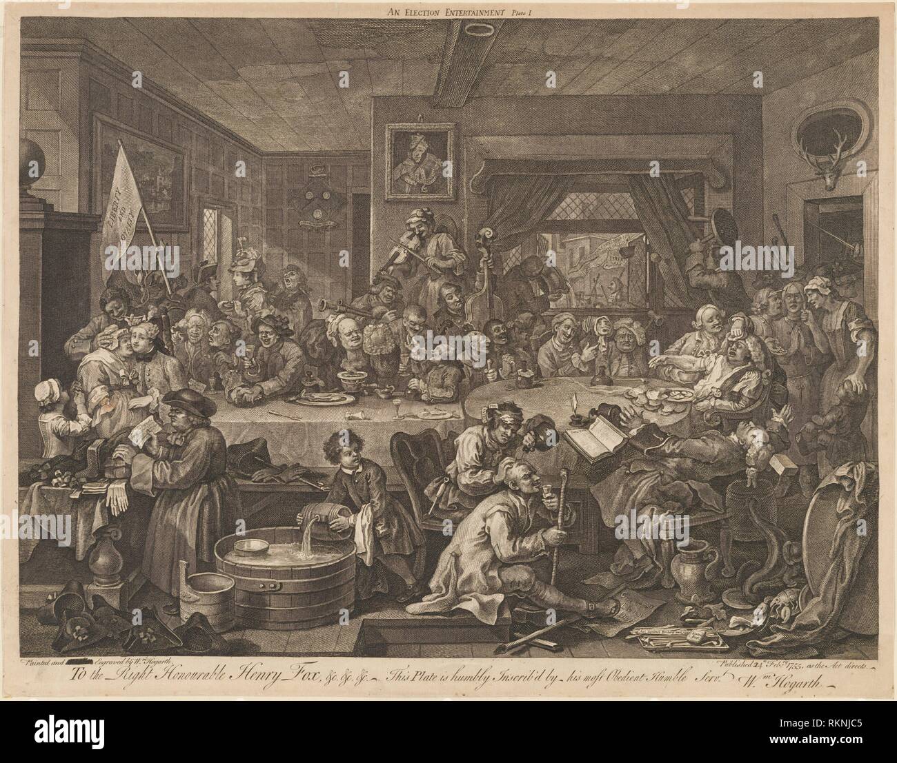 An election entertainment hogarth hi-res stock photography and images ...