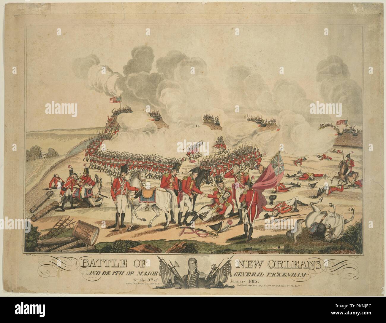 Battle of new orleans map hi-res stock photography and images - Alamy