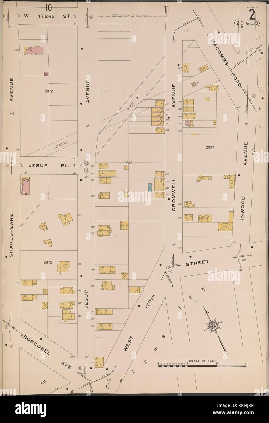 Map of inwood hi-res stock photography and images - Alamy
