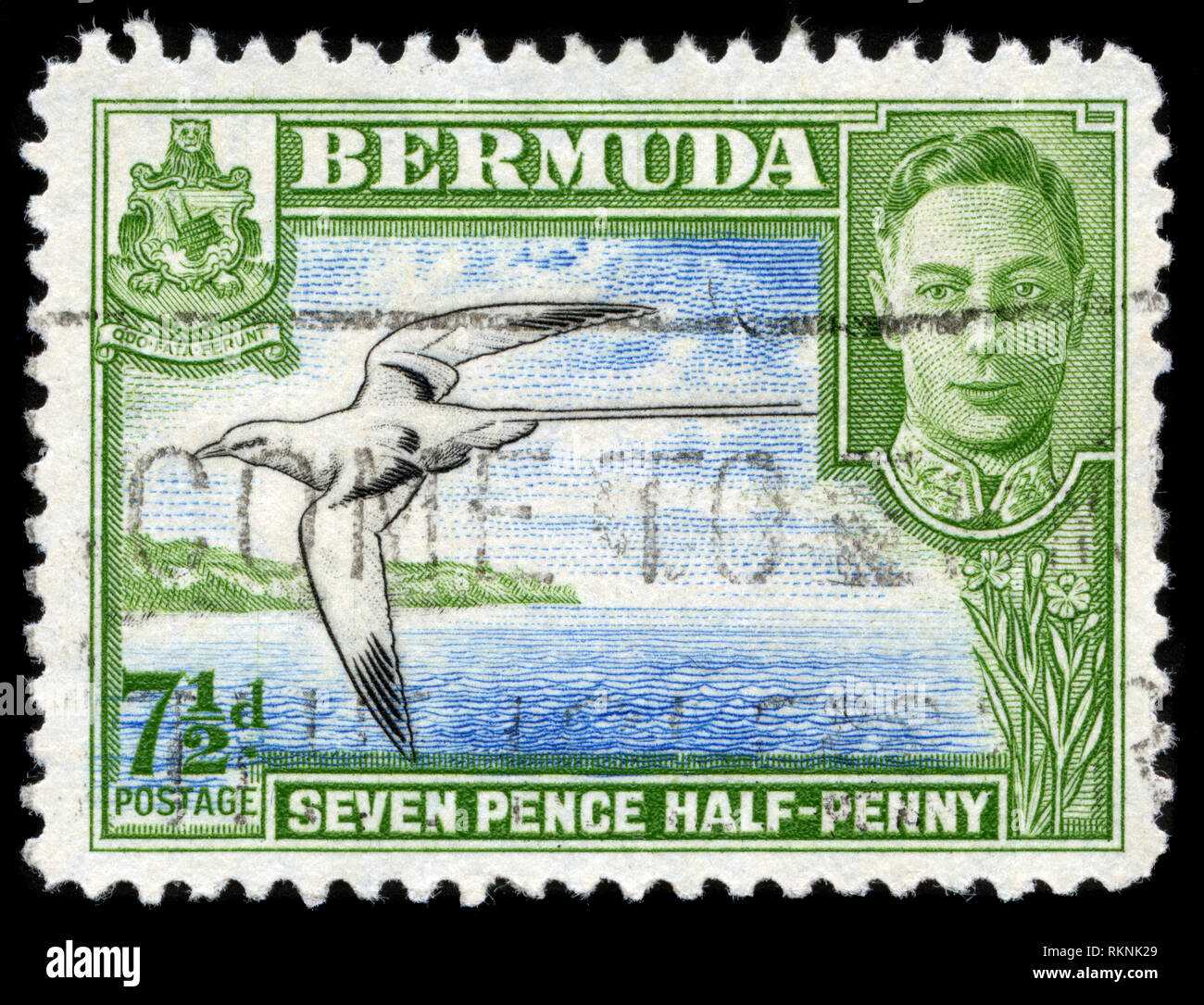 Postage stamp from Bermuda in the Definitives series issued in 1941 ...