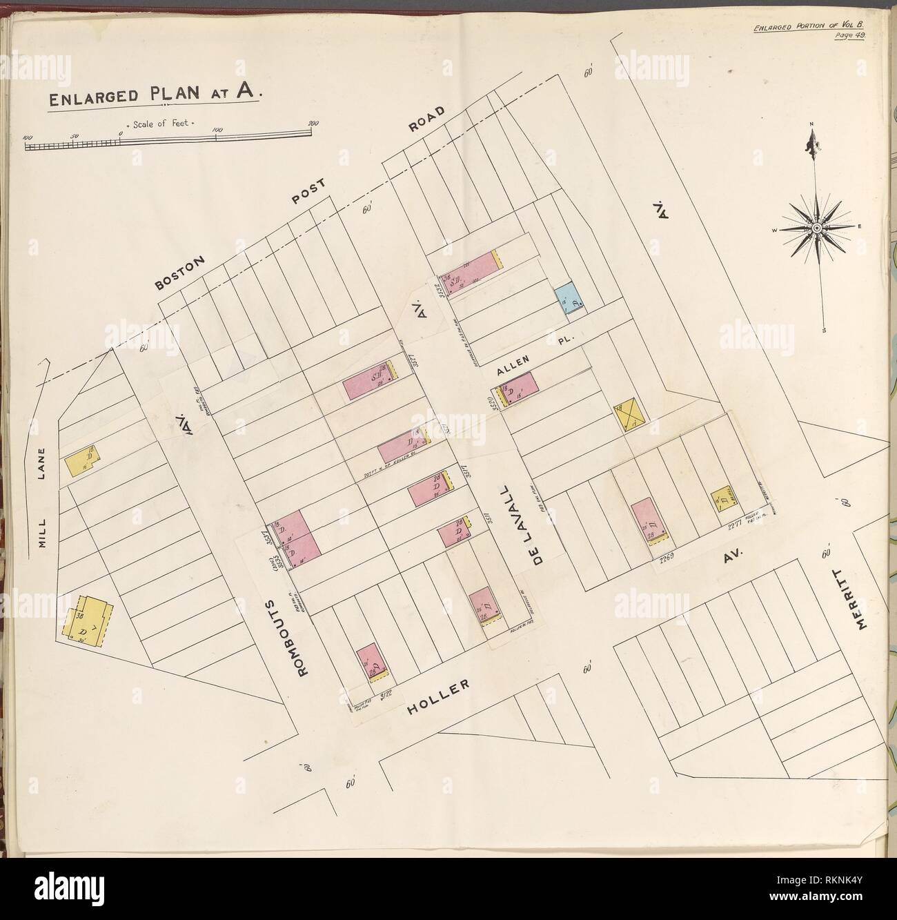 Boston new york map hi-res stock photography and images - Alamy