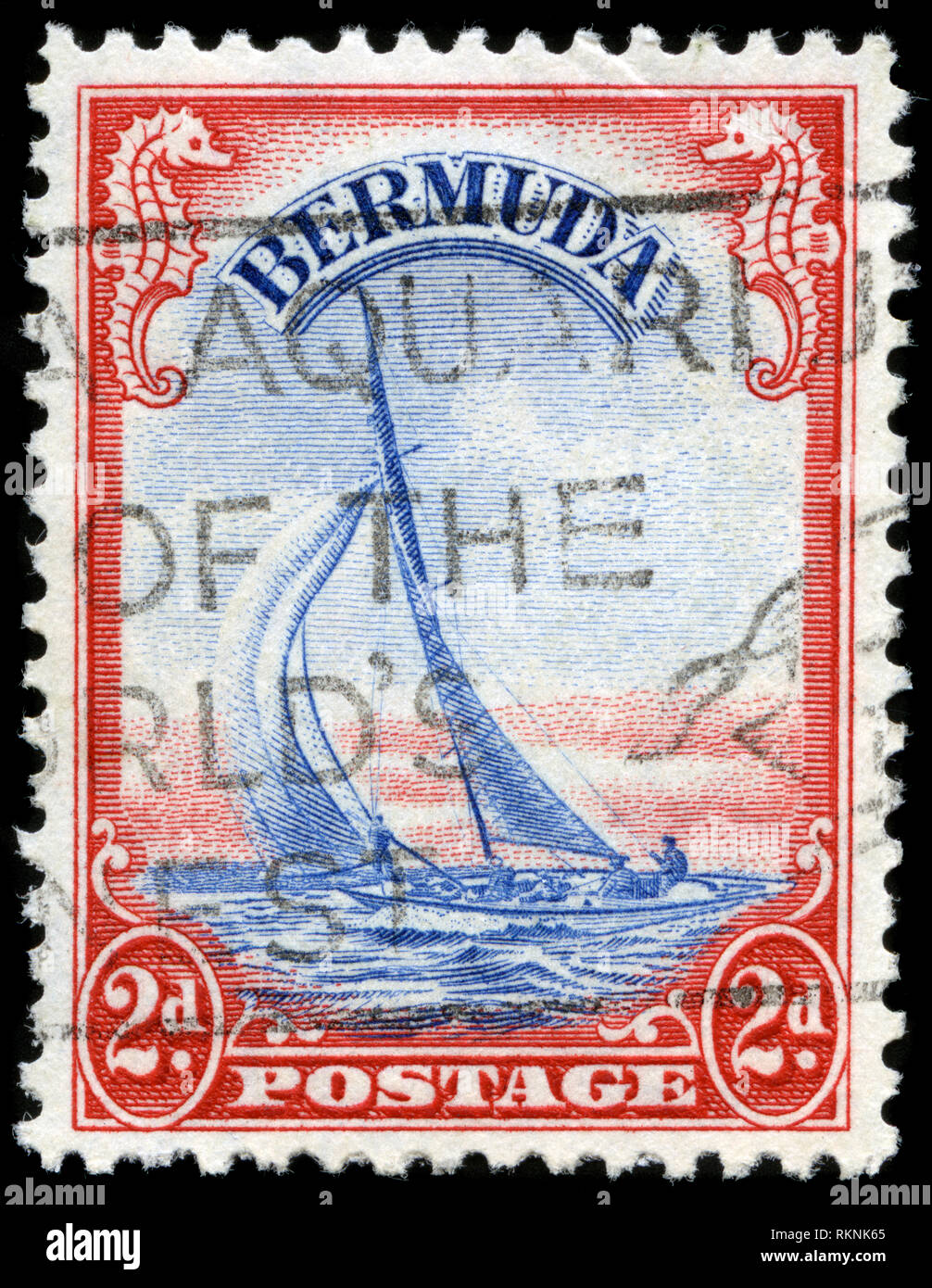 Postage stamp from Bermuda in the Definitives series issued in 1940 ...