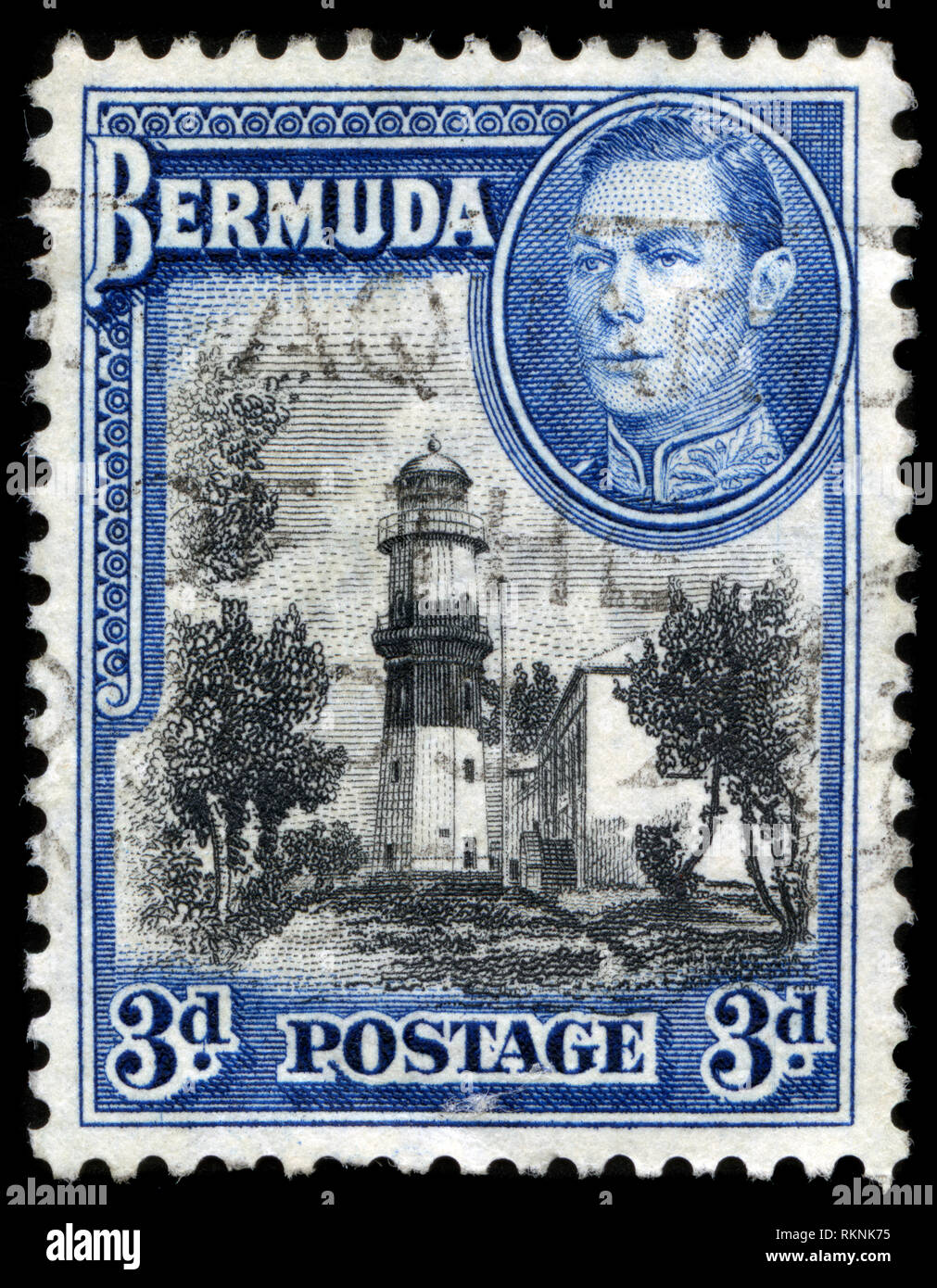 Postage stamp from Bermuda in the Definitives series issued in 1941 ...