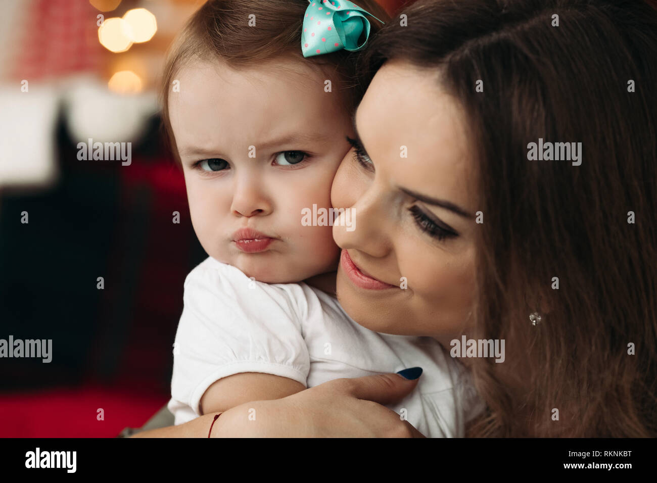 Mother hugging cute child.Concept of family, motherhood Stock Photo - Alamy