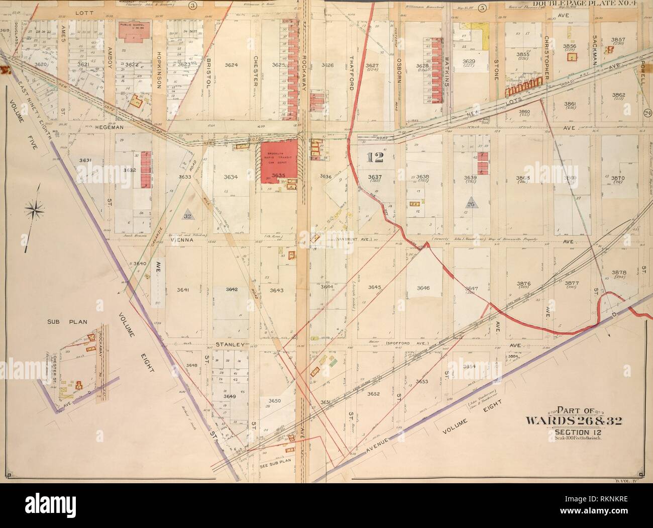 1912 brooklyn map hi-res stock photography and images - Alamy