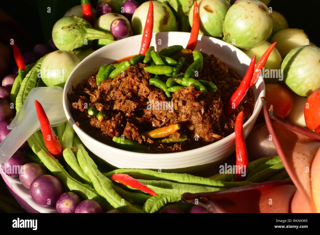 Nam Prik is the original local Thai dish. The taste of Nam Prik is hot ...