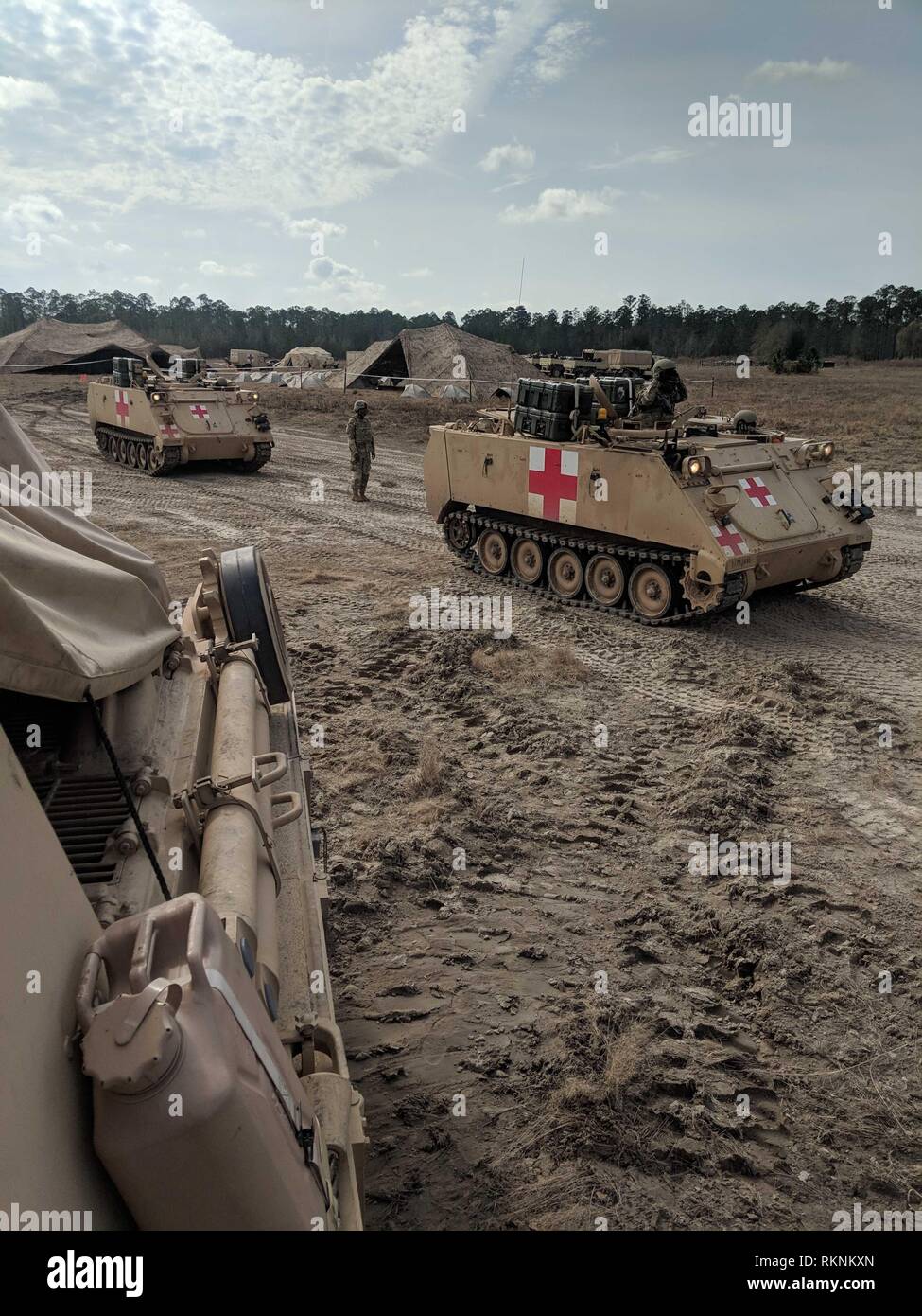 Medics assigned to 703rd Brigade Support Battalion, 2nd Armored Brigade ...