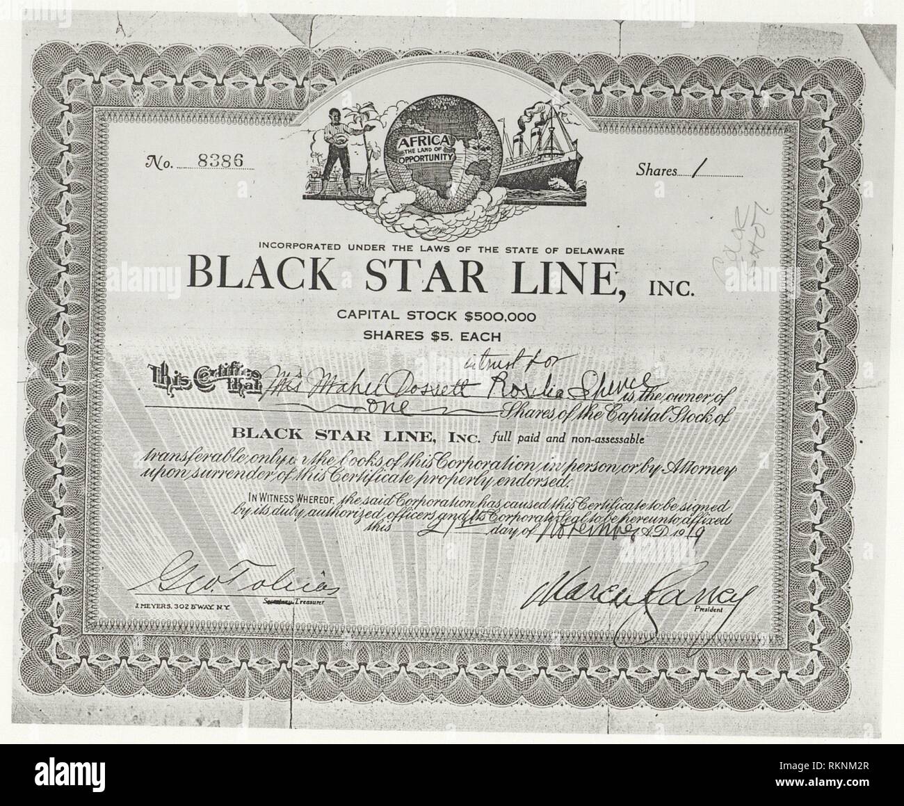 Black Star Line Marcus Garvey