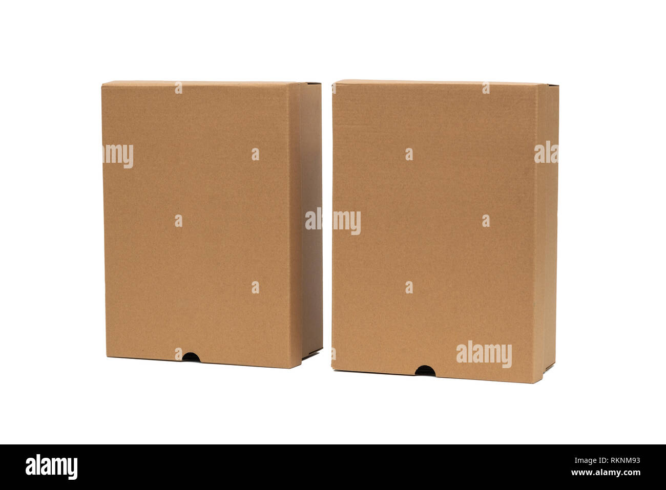 Brown cardboard shoes box with lid for shoe or sneaker product ...