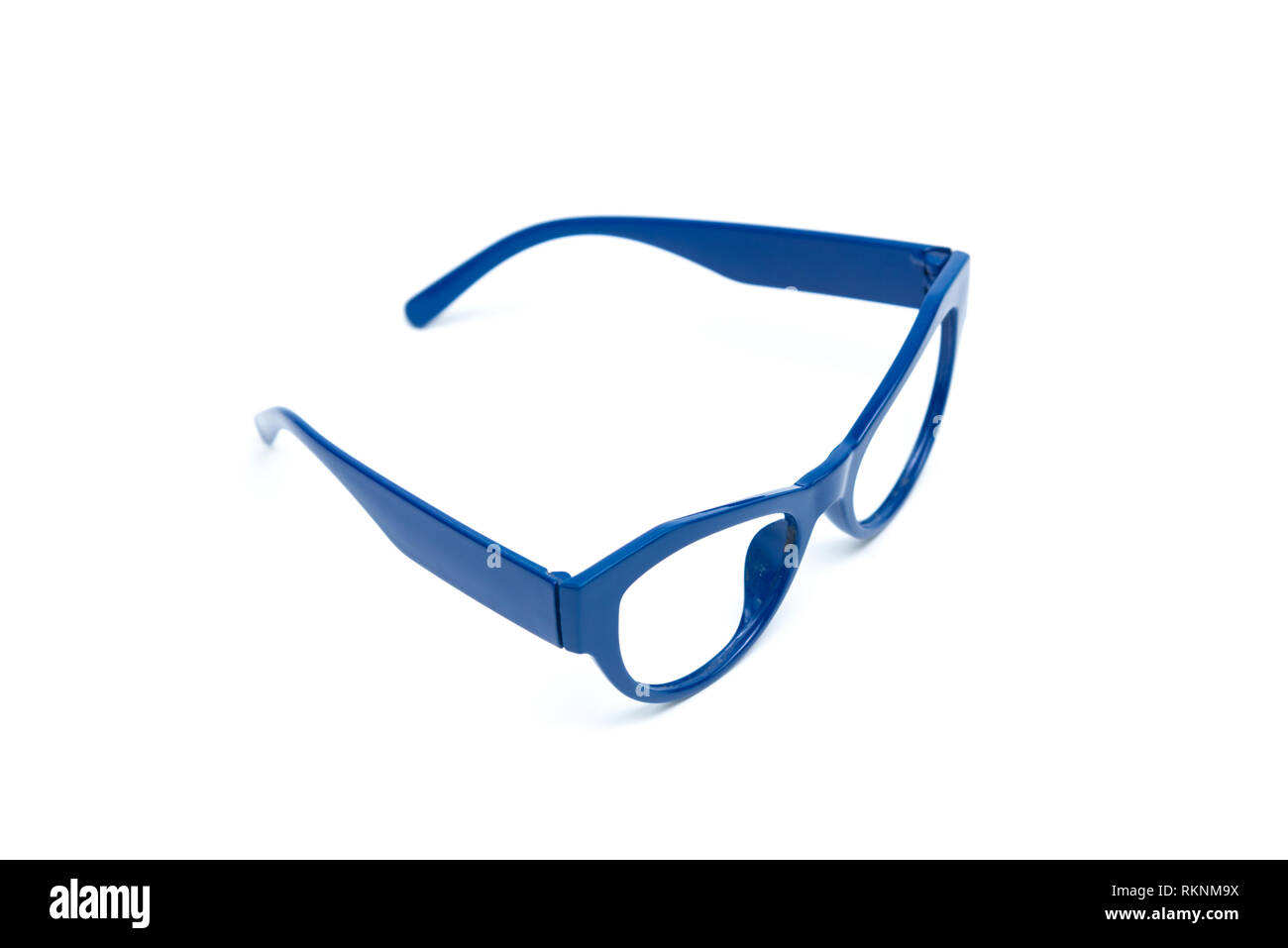 Blue glasses fashion style, isolated on white background Stock Photo ...