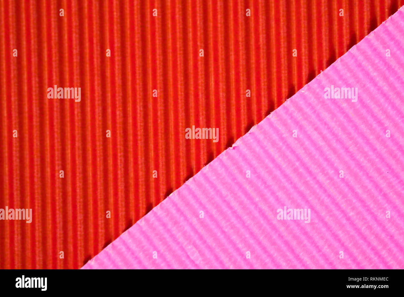 Red and pink corrugated paper texture, use for background. vivid colour ...