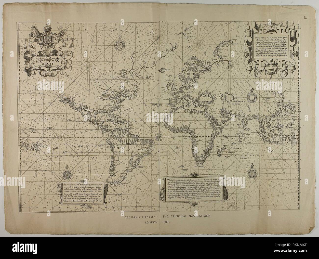 Richard Hakluyt, the Principal Navigations, London - 1599, reprinted ...