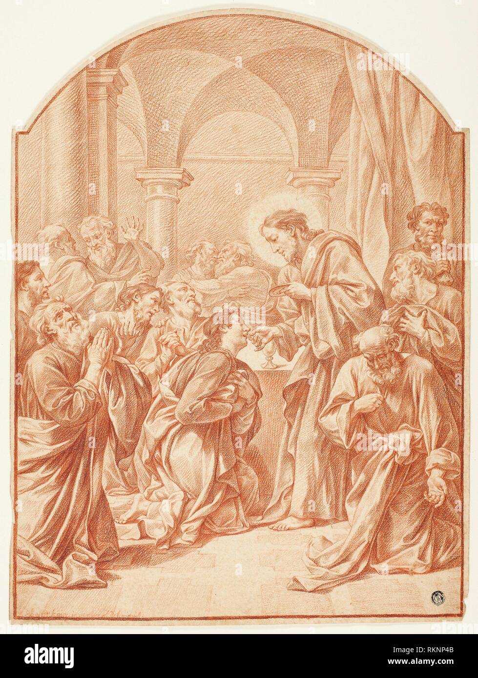 Communion of the Apostles - Johann Martin Schuster German, 1667-1738 ...
