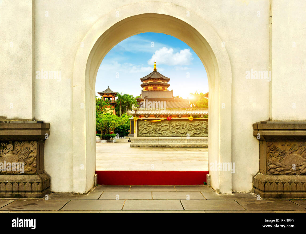 Pagodas and pavilions, Chinese classical architecture Stock Photo - Alamy