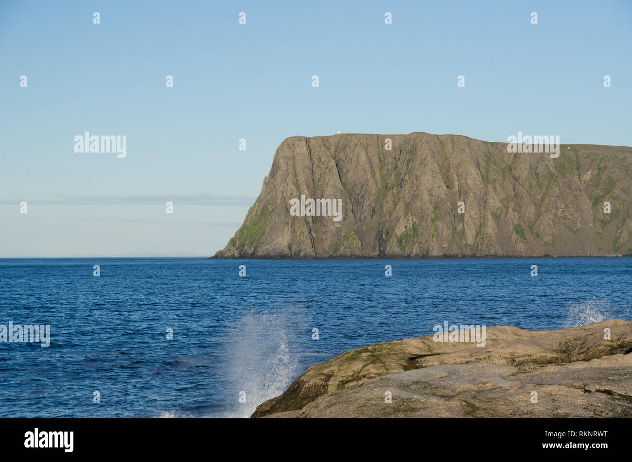The most northern cape of Europe Stock Photo - Alamy