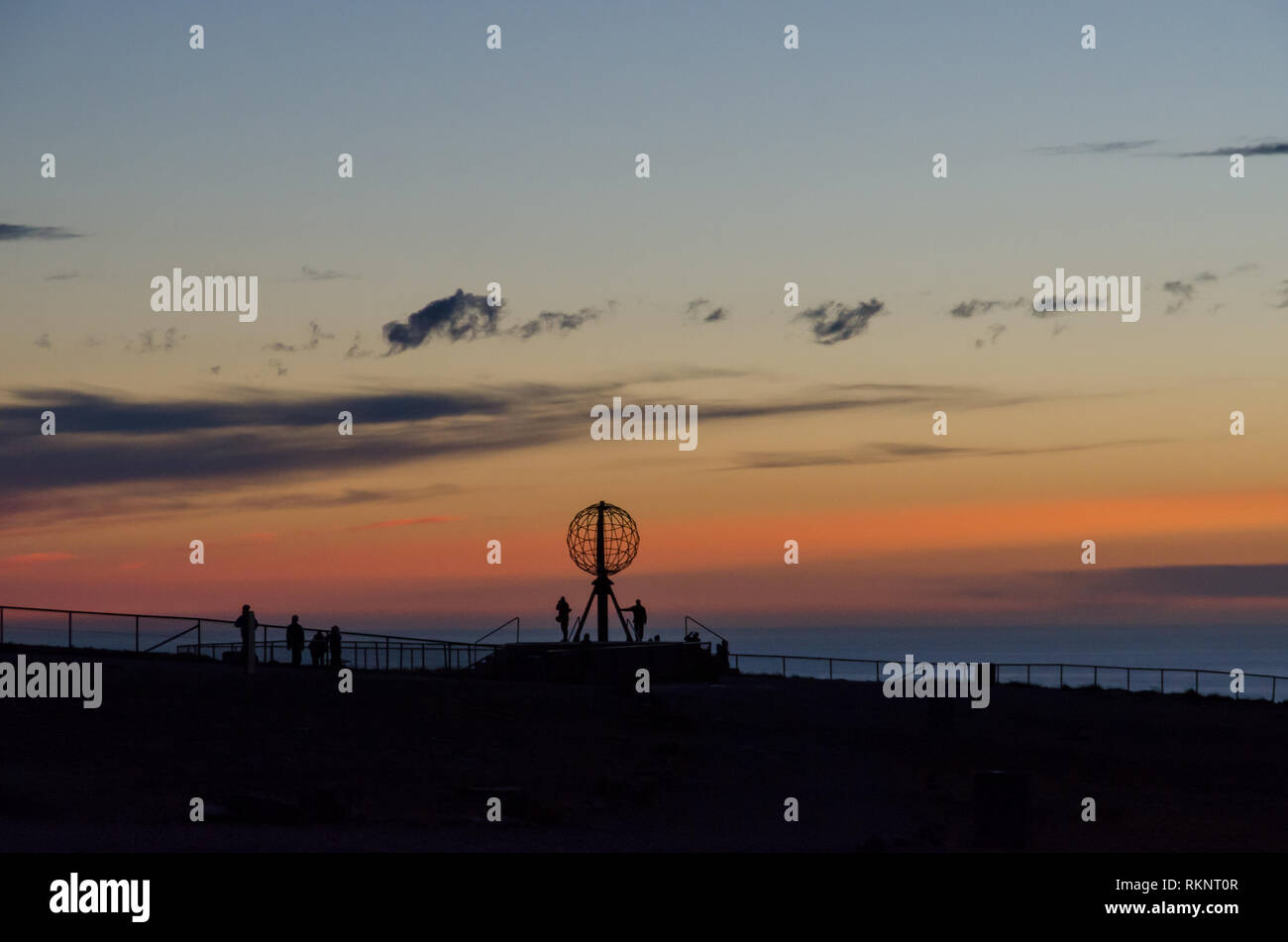 North Cape in the summer midnight Stock Photo - Alamy