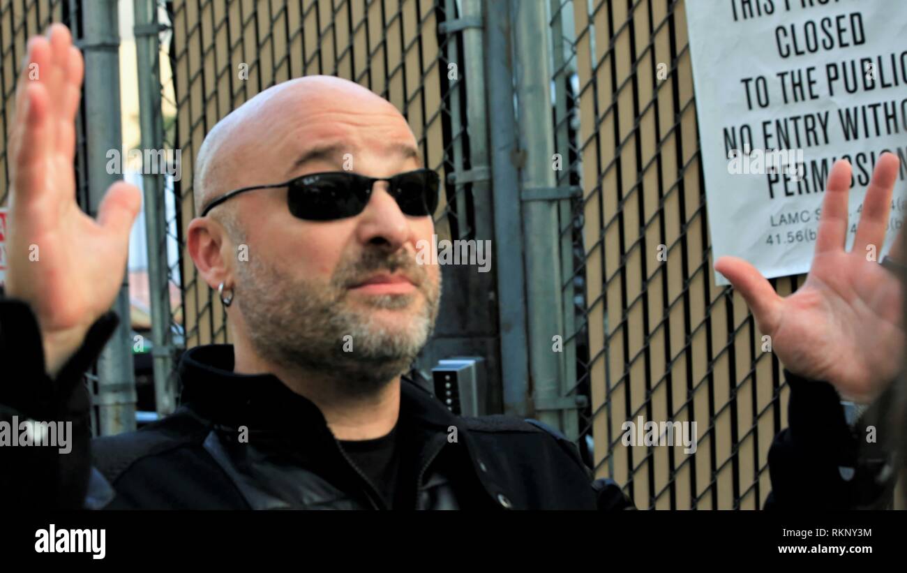 Disturbed lead singer David Draiman signs autographs outside ABC's ...