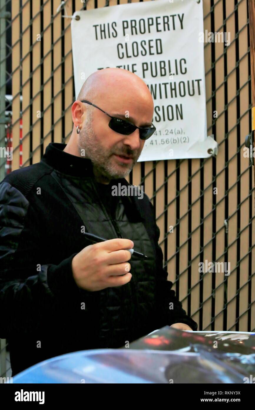 Disturbed lead singer David Draiman signs autographs outside ABC's ...