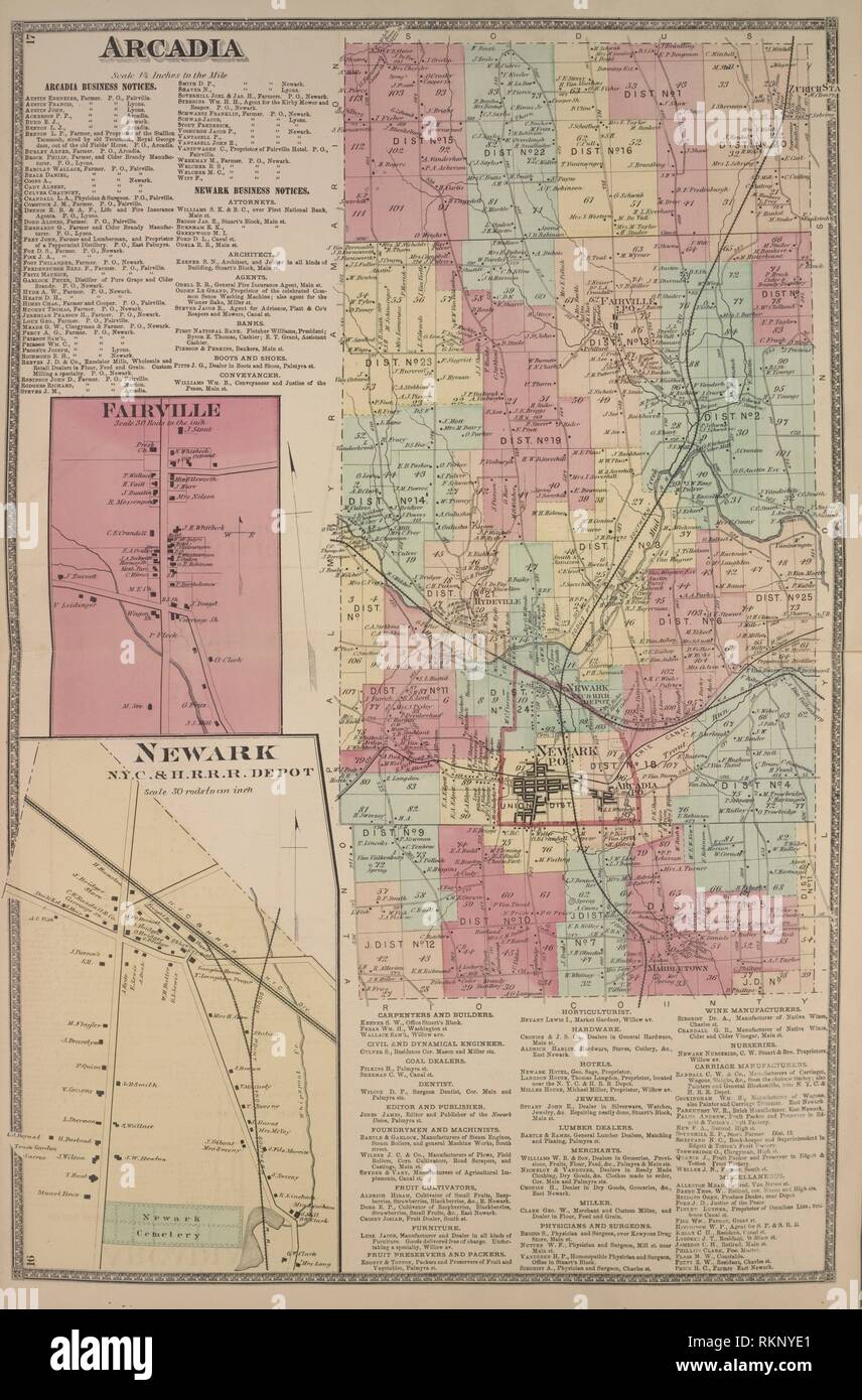 Map of arcadia hi-res stock photography and images - Alamy