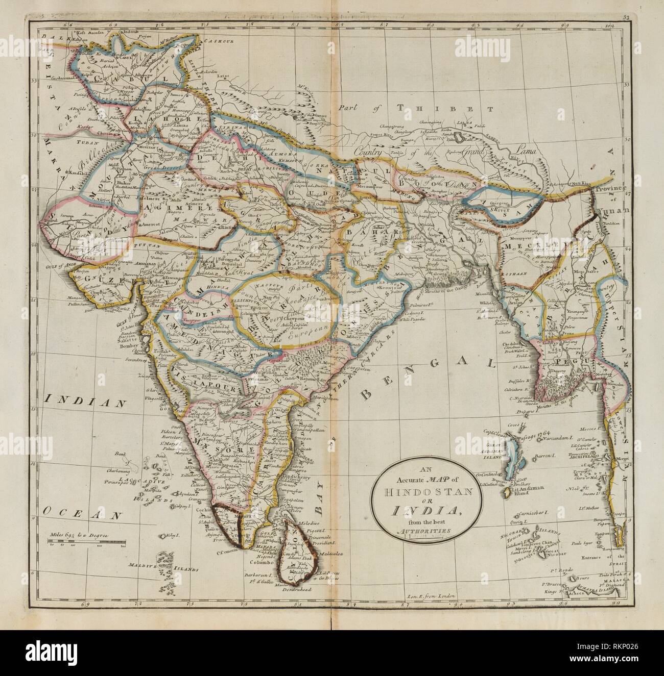 Indian empire map hi-res stock photography and images - Alamy
