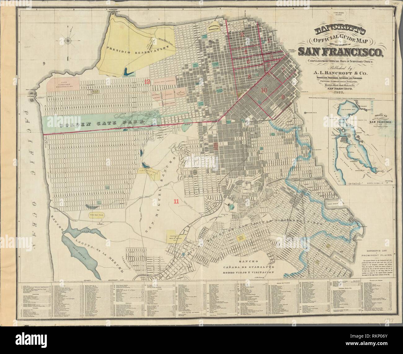 San francisco county map hi-res stock photography and images - Alamy