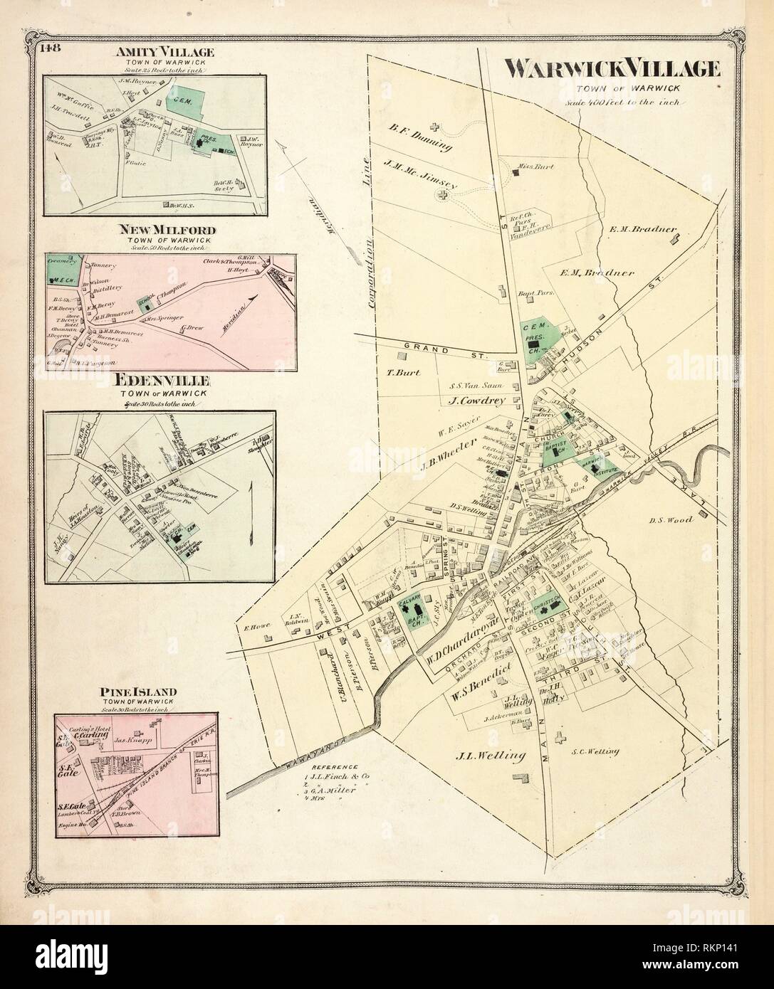 Map of amity hi-res stock photography and images - Alamy