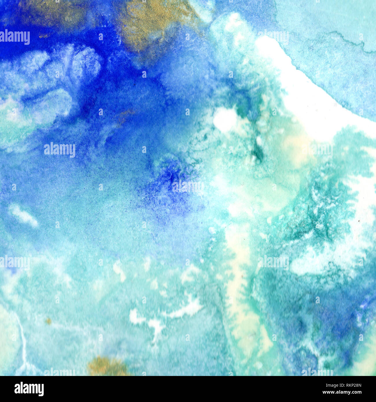 Abstract watercolor paper splash shapes isolated drawing. Illustration ...