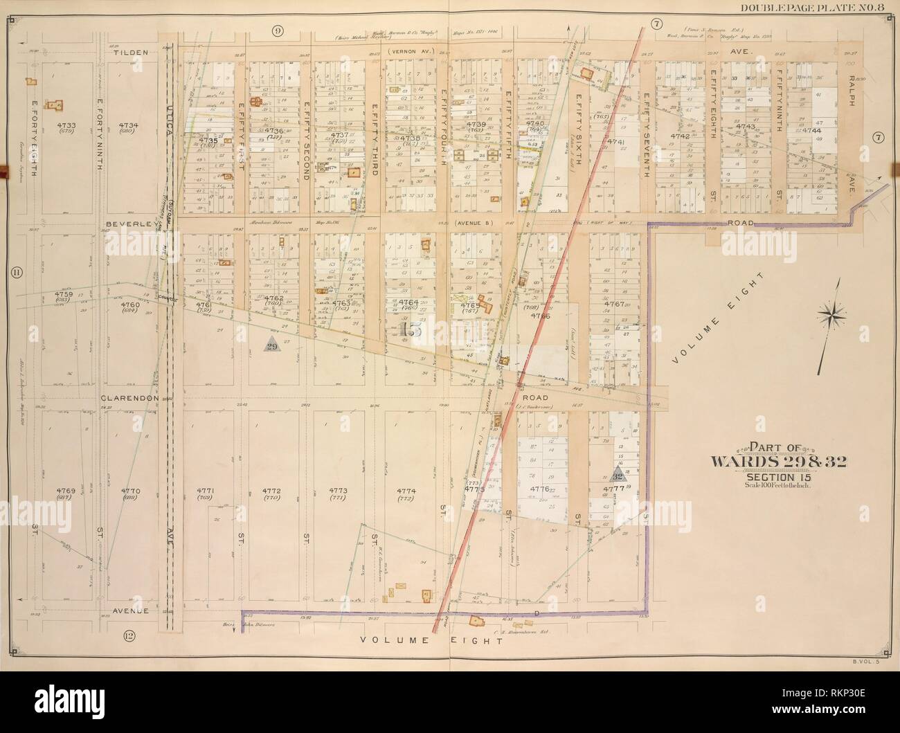 1912 brooklyn map hi-res stock photography and images - Alamy