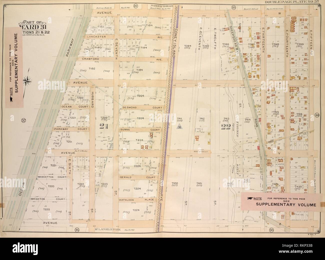1912 brooklyn map hi-res stock photography and images - Alamy