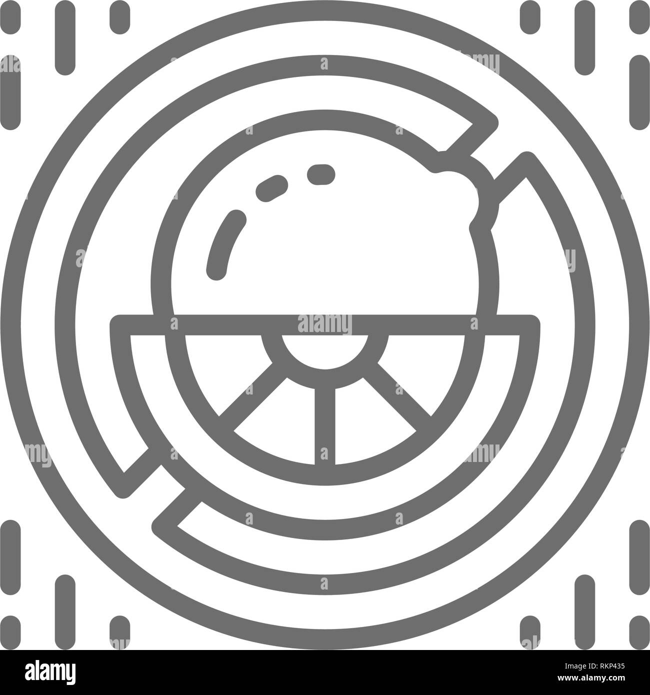 Thin line simple allergy Stock Vector Images - Alamy